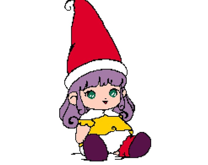 LITTLE MEMOLE 80s Cartoon Elf Character Cross Stitch Pattern Pdf DMC ...