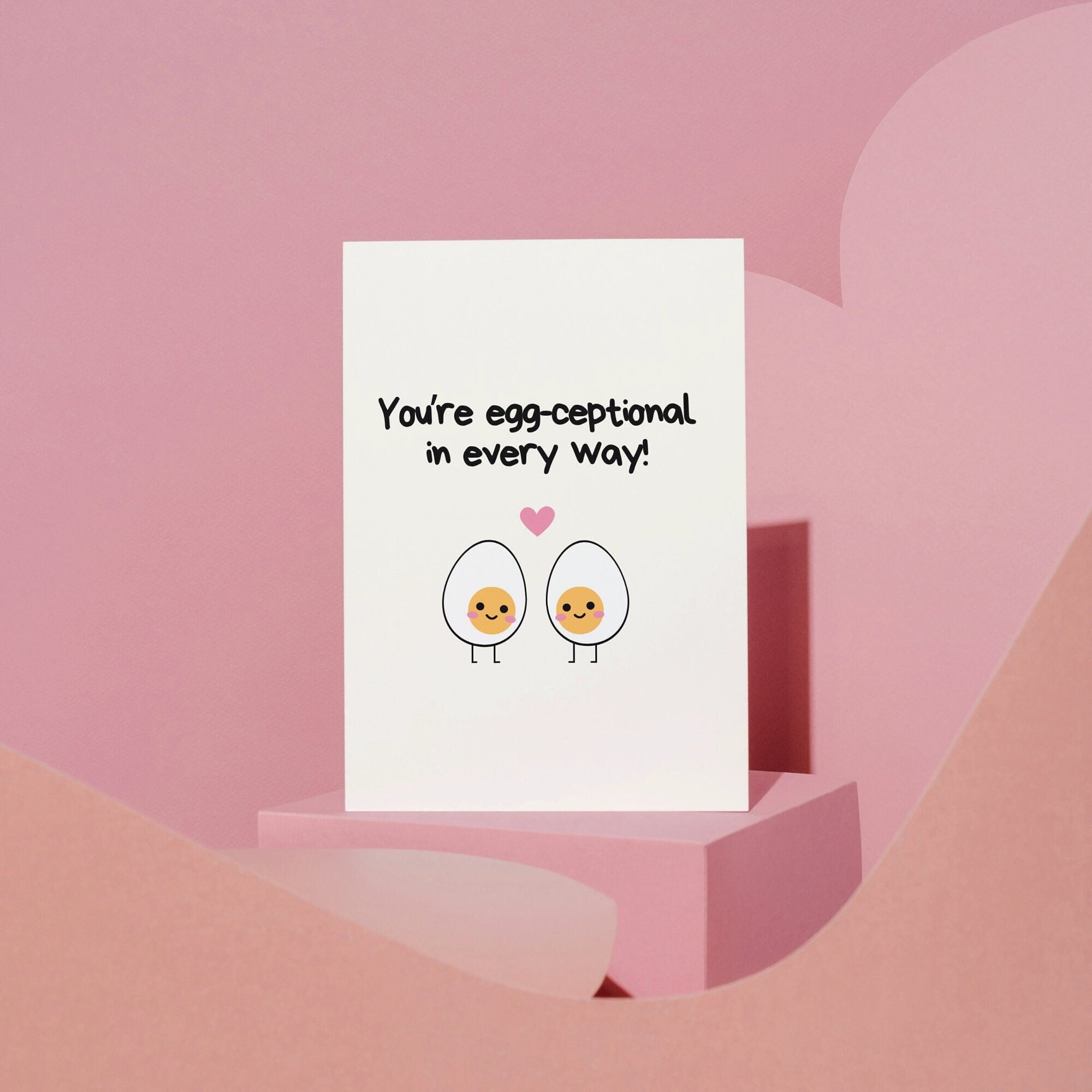 Punderland Love Card You Are Egg-ceptional in Every Way Valentine's Day ...