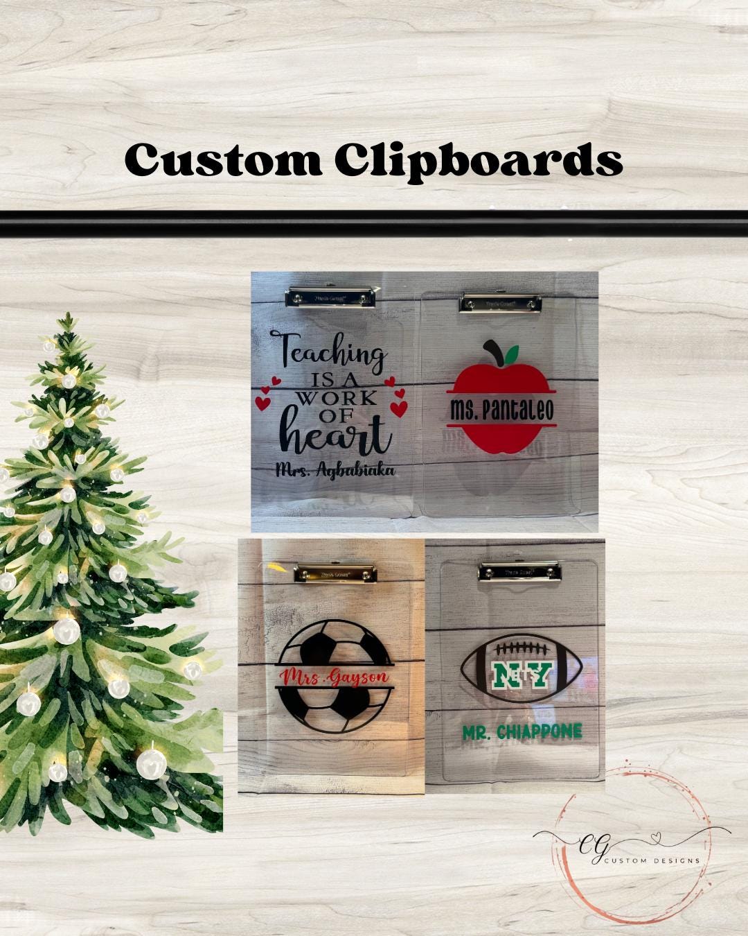Custom Personalized Clear Teacher Clipboards - Etsy