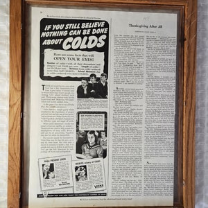 Scott's Toilet Paper & Vicks Vaporub and Va-tro-nol Print Ads From 1938 ...