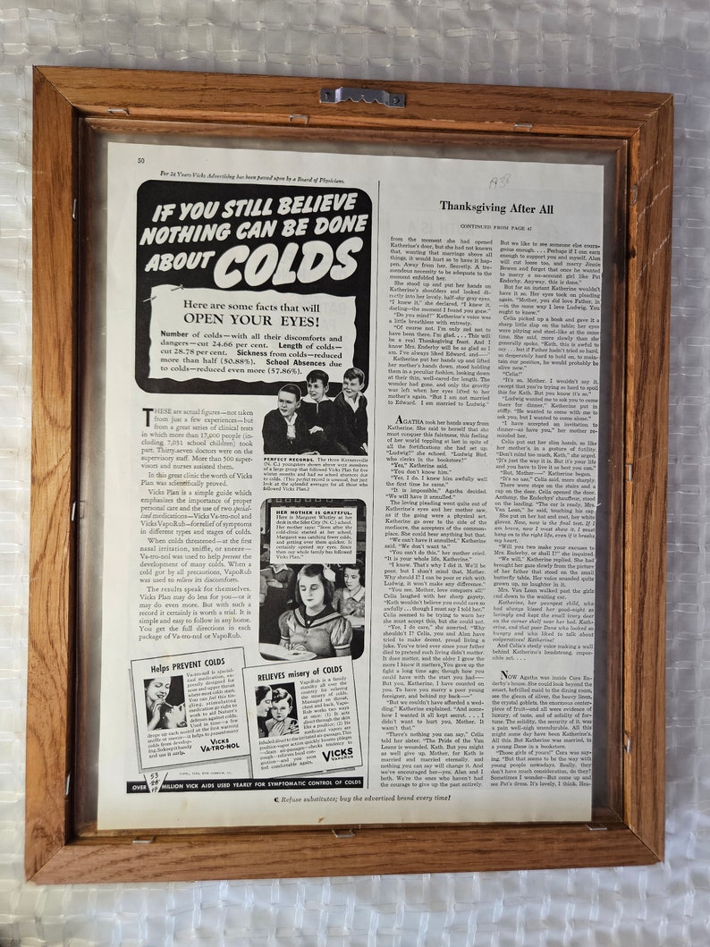 Scott's Toilet Paper & Vicks Vaporub and Va-tro-nol Print Ads From 1938 ...