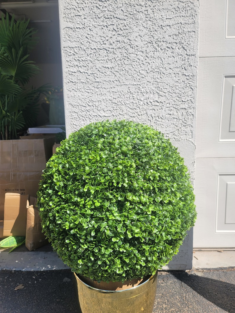 Artificial Plant Topiary Ball Boxwood Ball Wedding Decor, Green, 18 ...
