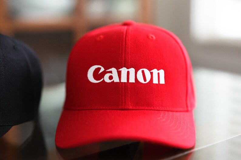 Canon Hat - Embroidered Camera Baseball Cap - Etsy