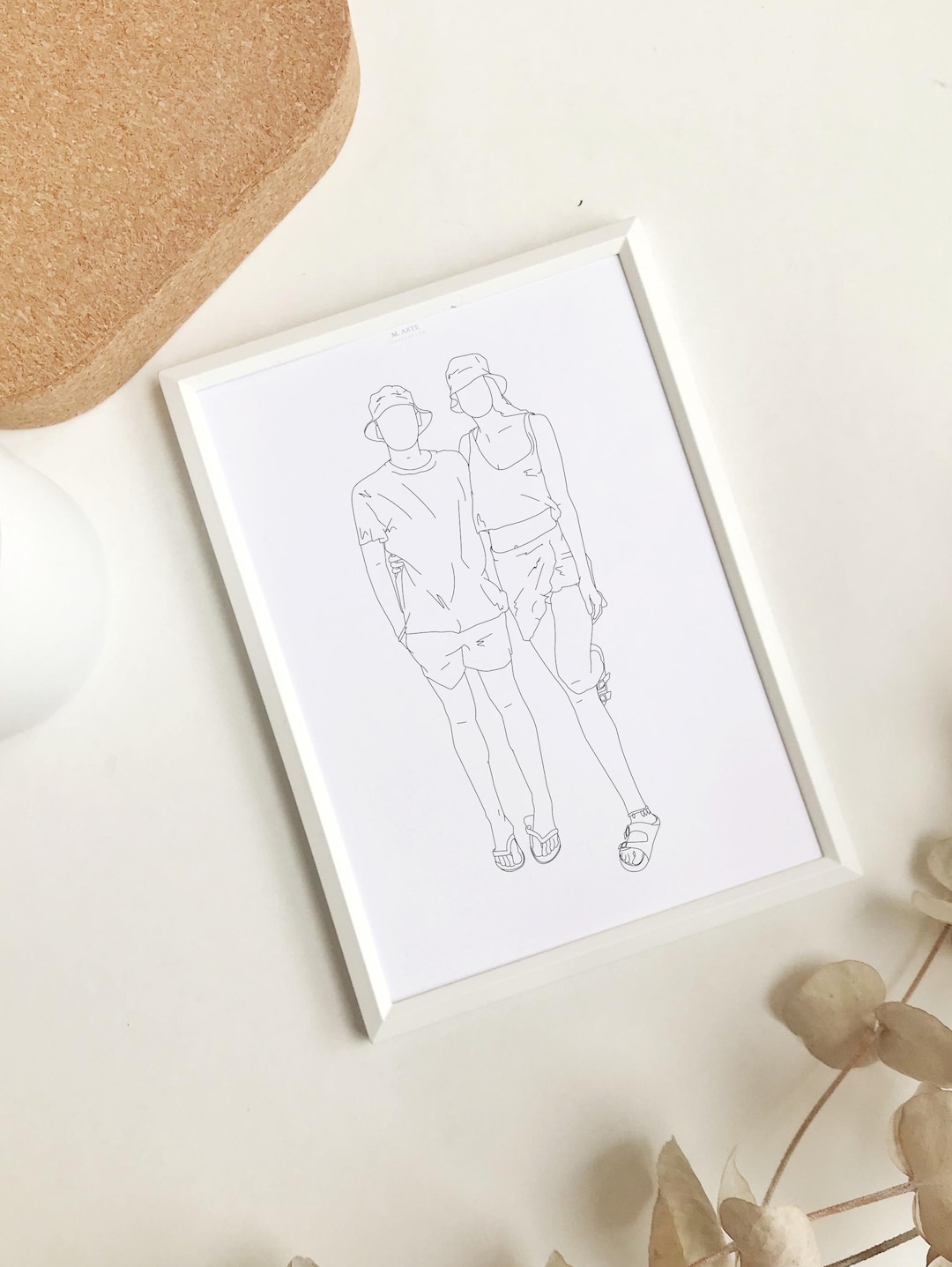 Custom Line Portrait, Custom Line Drawing, Sketch From Photo, Custom ...