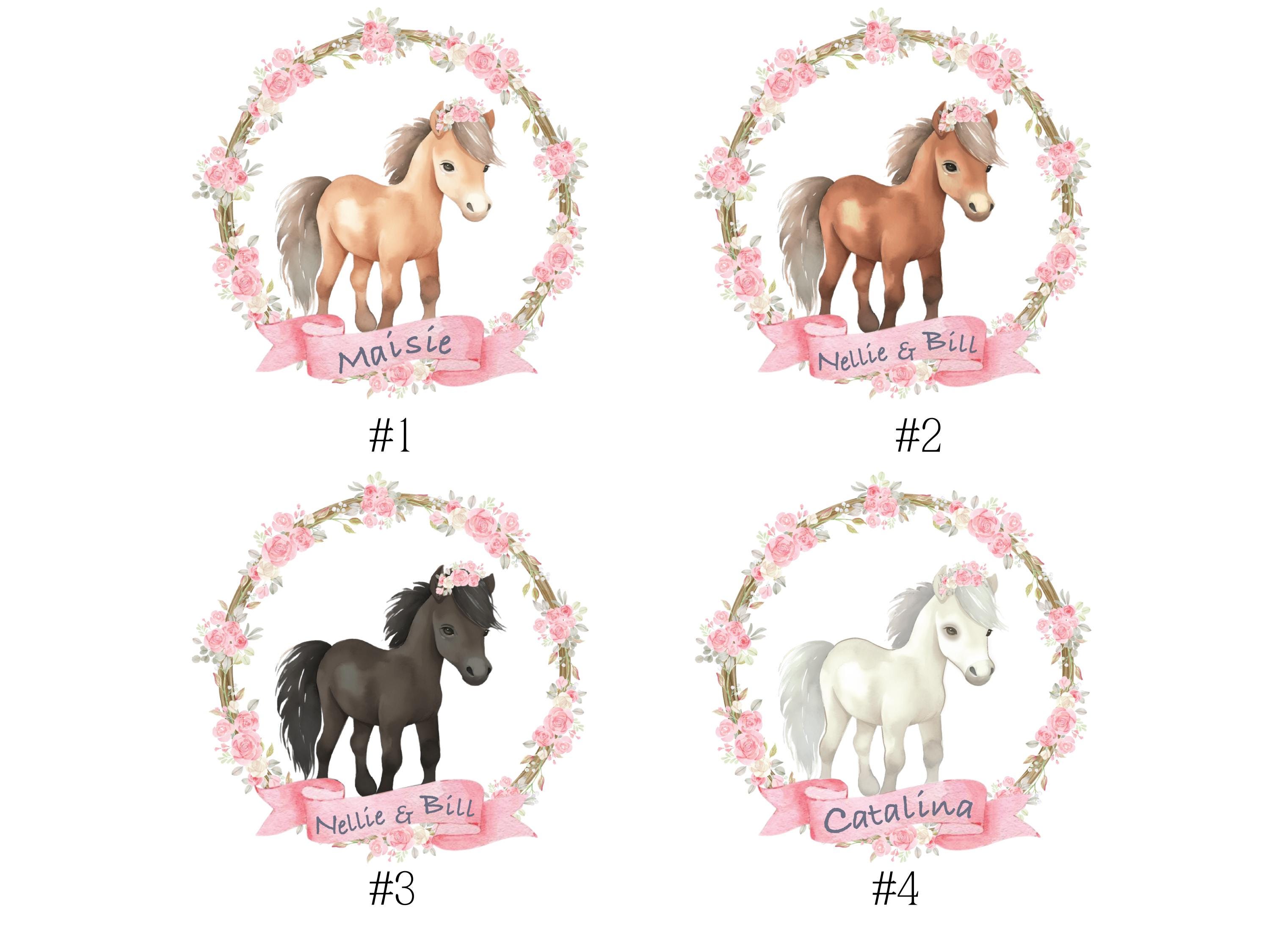 Baby Grow With Cute Pony Print, Baby Shower Gift, Baby Pony Vest ...