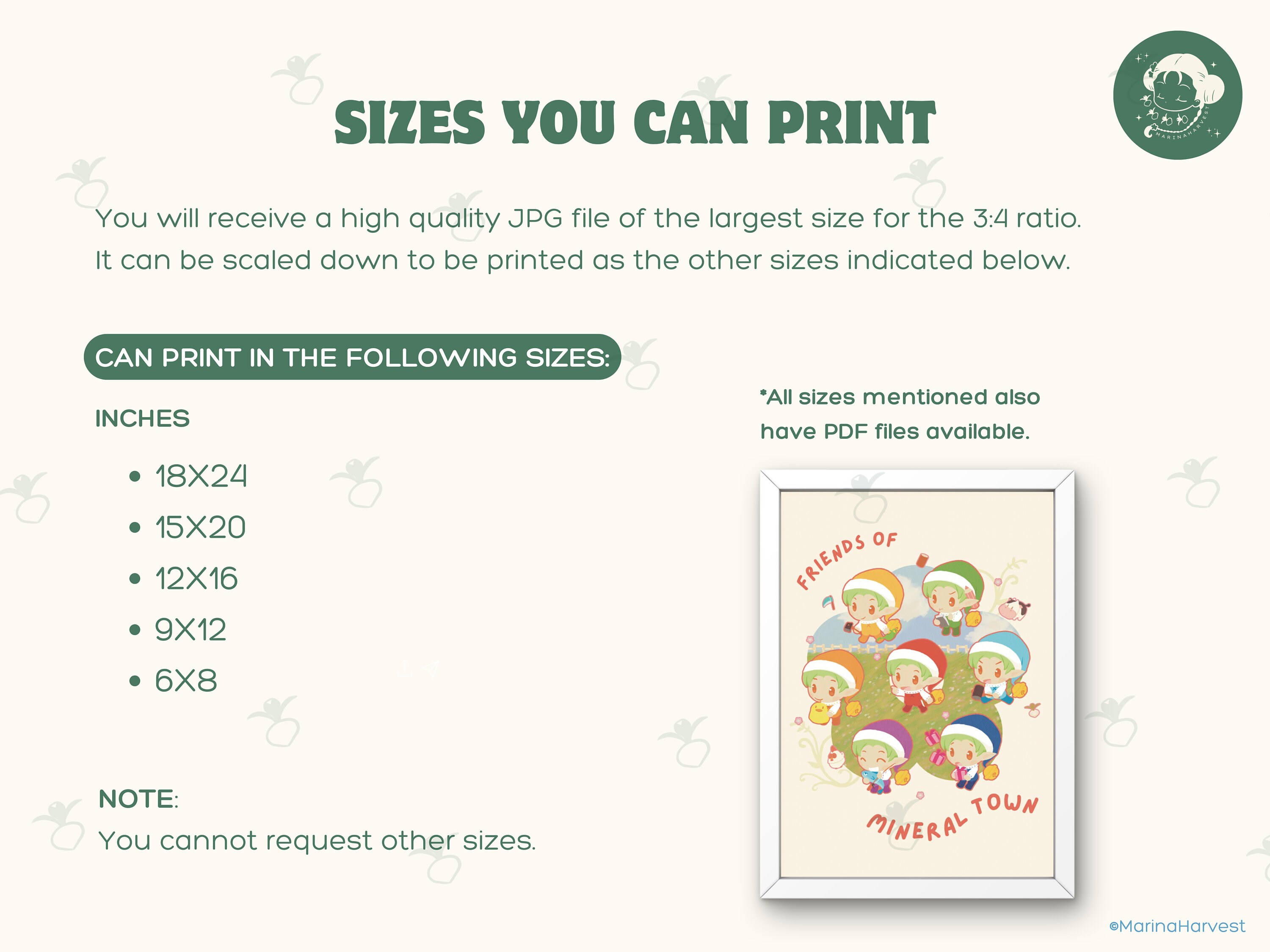 Harvest Sprites Wall Print, Digital Prints, Harvest Moon / Story of ...