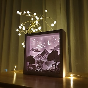 3D Light Box SVG Shadow Box, Multilayer SVG, 3d Layered Svg, Cricut ...