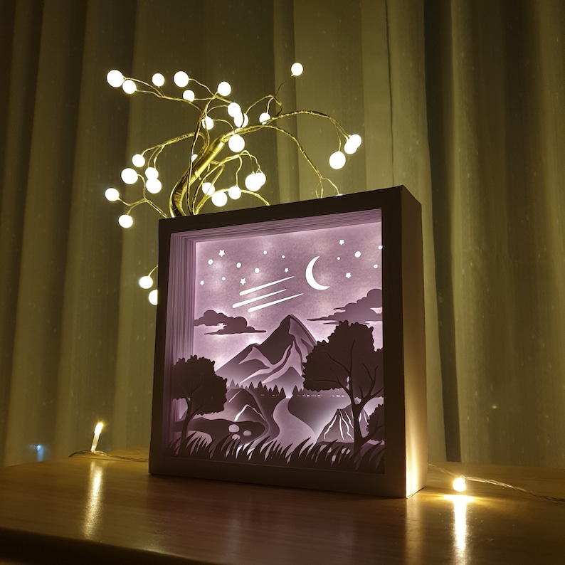 3D Light Box SVG Shadow Box, Multilayer SVG, 3d Layered Svg, Cricut ...