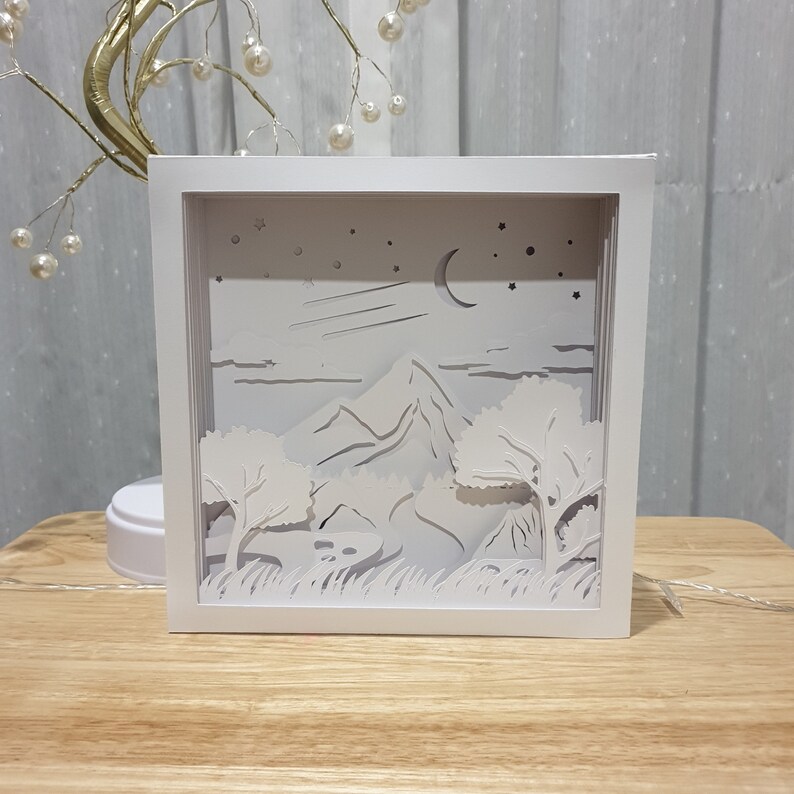 3D Light Box SVG Shadow Box, Multilayer SVG, 3d Layered Svg, Cricut ...