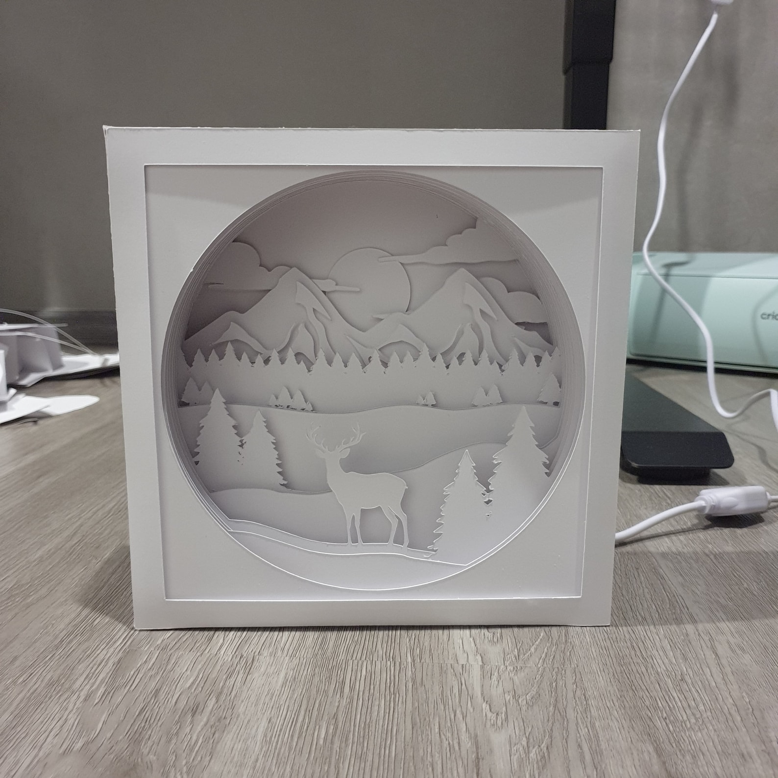 3D Light Box Layered Paper Art, Light Box, Shadow Box, Multilayer SVG ...