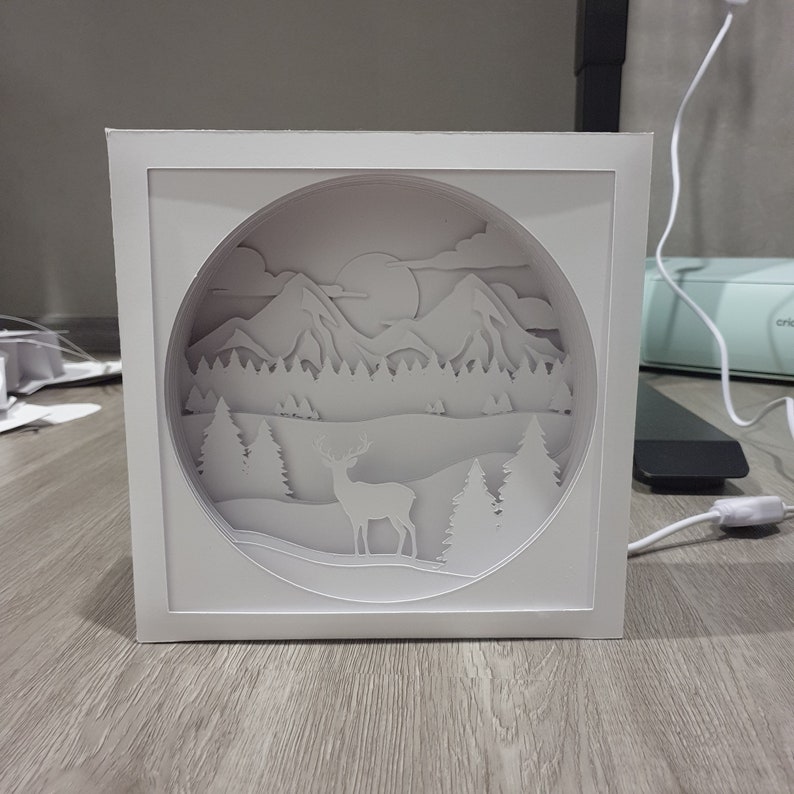 3D Light Box - Layered Paper Art, Light Box, Shadow Box, Multilayer SVG ...