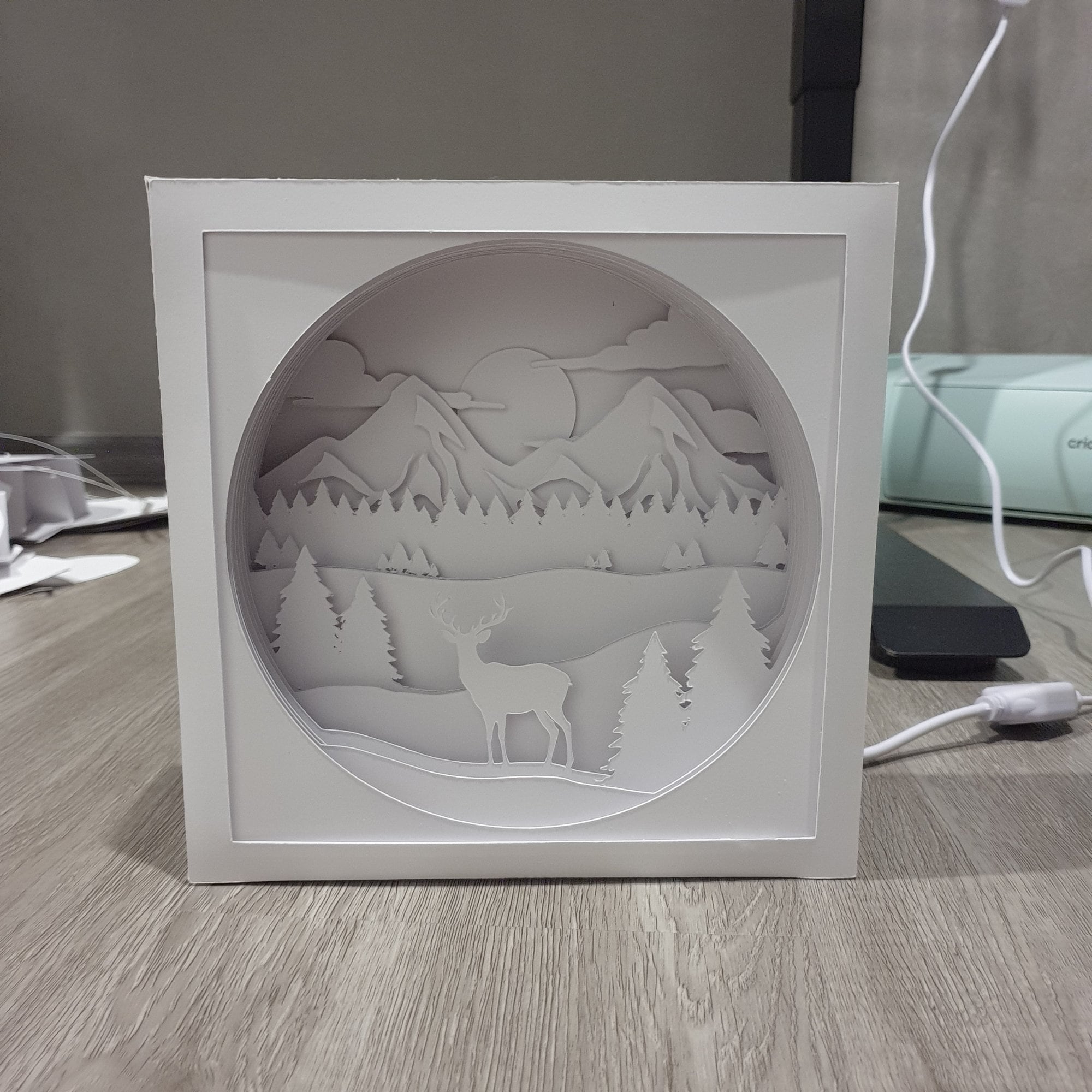 3D Light Box Layered Paper Art, Light Box, Shadow Box, Multilayer SVG ...