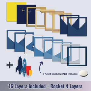 3D Shadow Box, Paper Craft, Layered Svg, Card Box Model, Paper Lantern ...