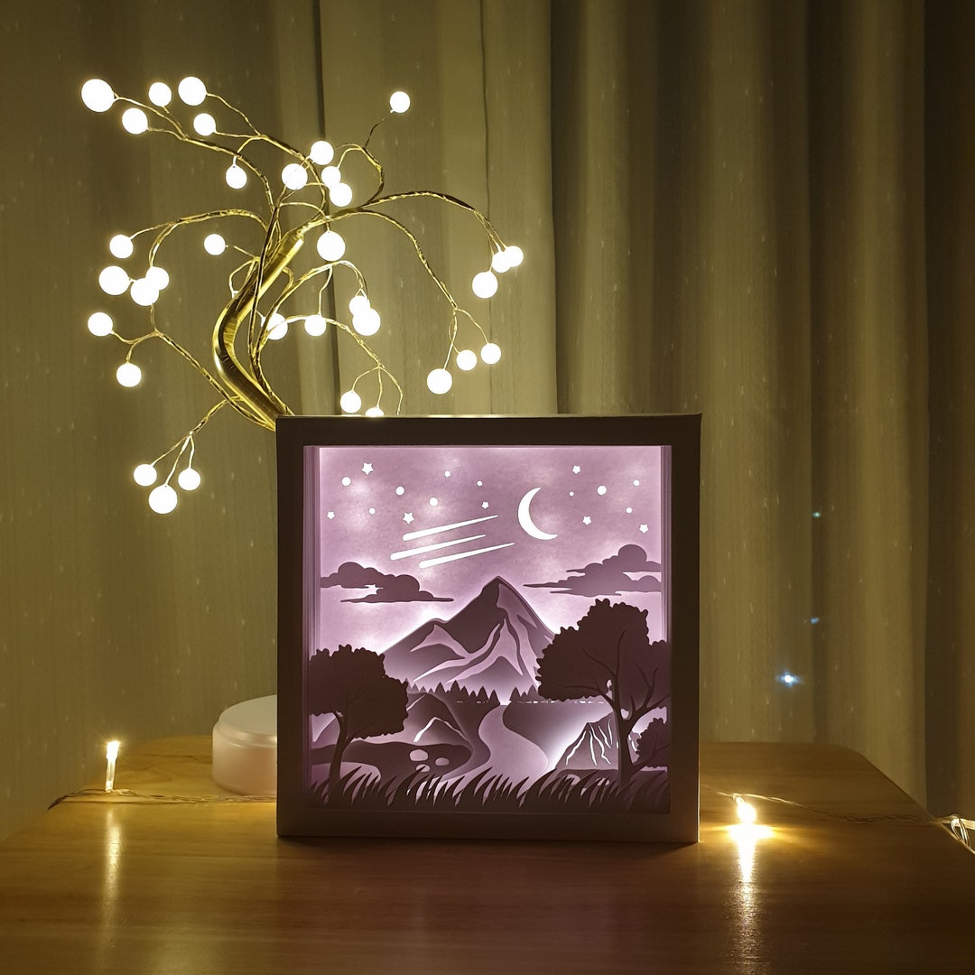 3D Light Box SVG Shadow Box, Multilayer SVG, 3d Layered Svg, Cricut ...