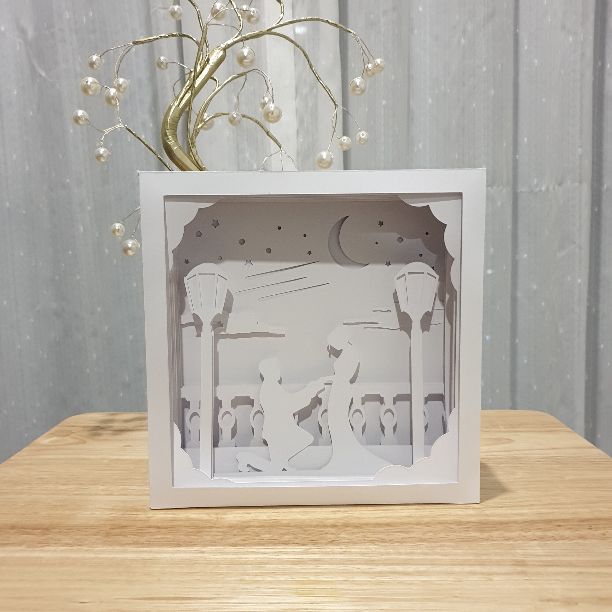 3D Light Box SVG - Paper Lantern, Shadow Box, Layered Paper Art ...