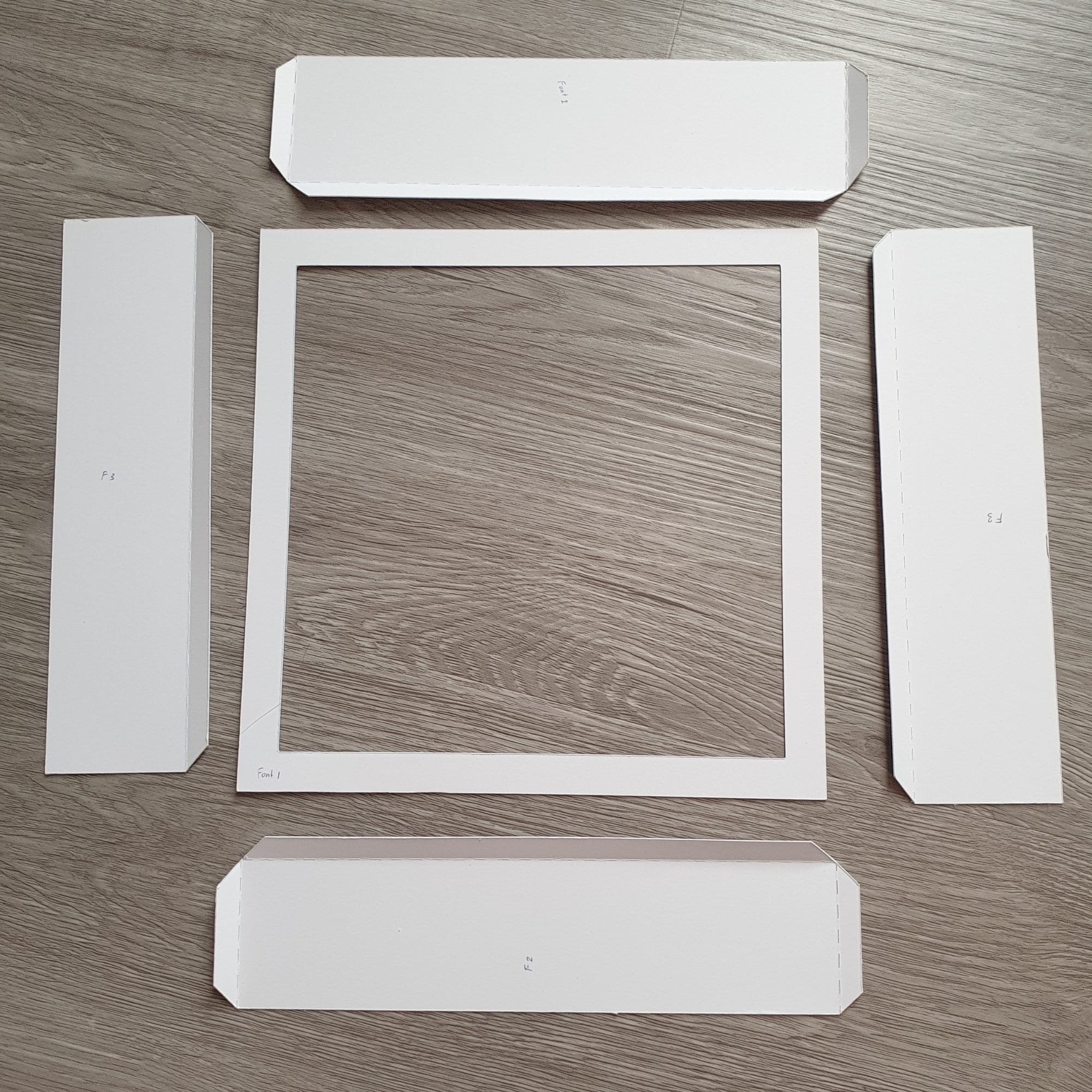 3D Frame Box, 3d Papercraft, Paper Crafts, Card Box Model, 3d Paper Svg ...