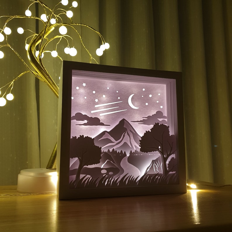 3D Light Box SVG Shadow Box, Multilayer SVG, 3d Layered Svg, Cricut ...