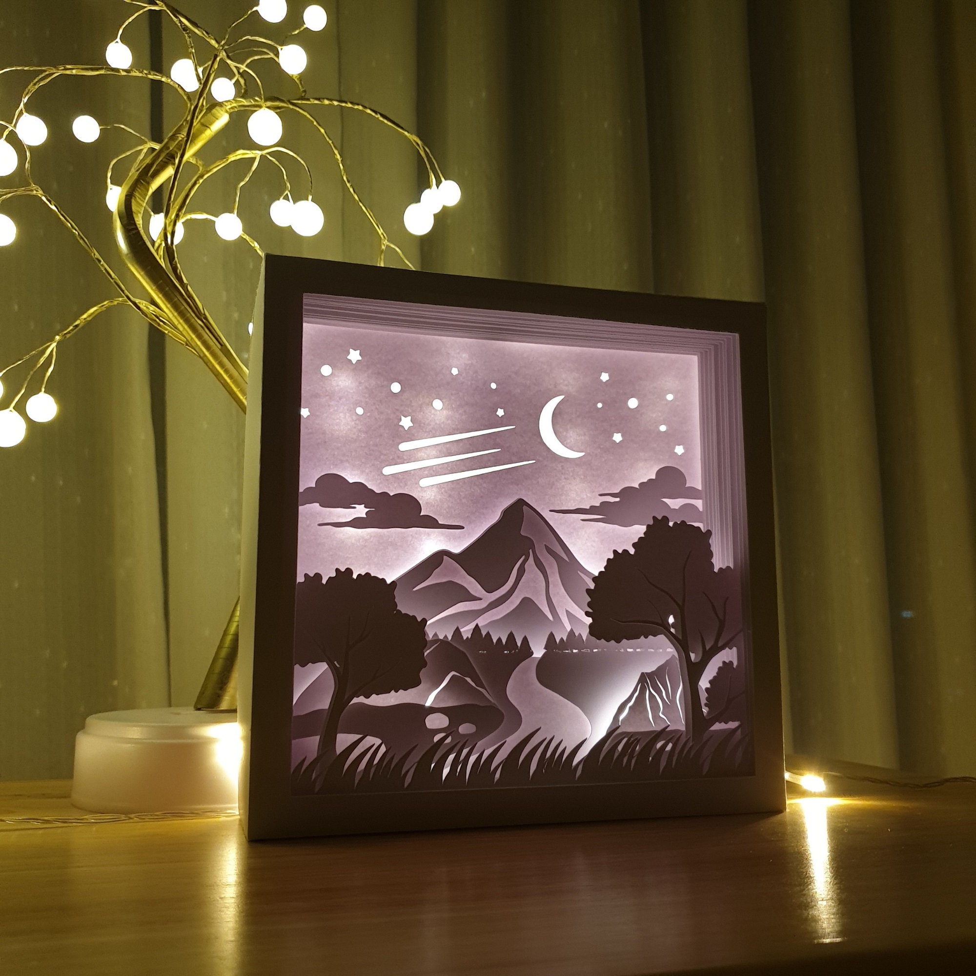 3D Light Box SVG Shadow Box, Multilayer SVG, 3d Layered Svg, Cricut ...