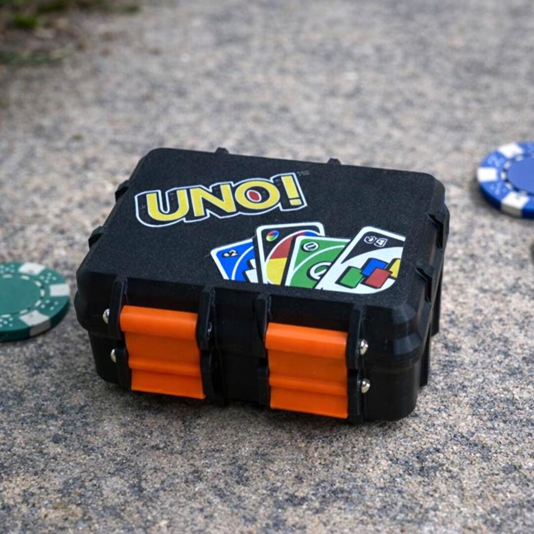 3D Printed UNO Card Holder Case, Compact Storage Box for Game Nights ...