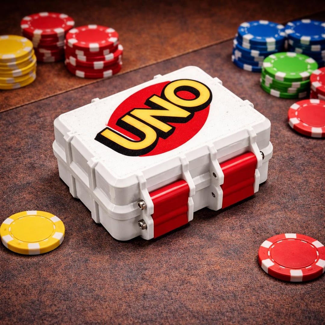 3D Printed UNO Card Holder Case, Durable Travel Organizer With Secure ...