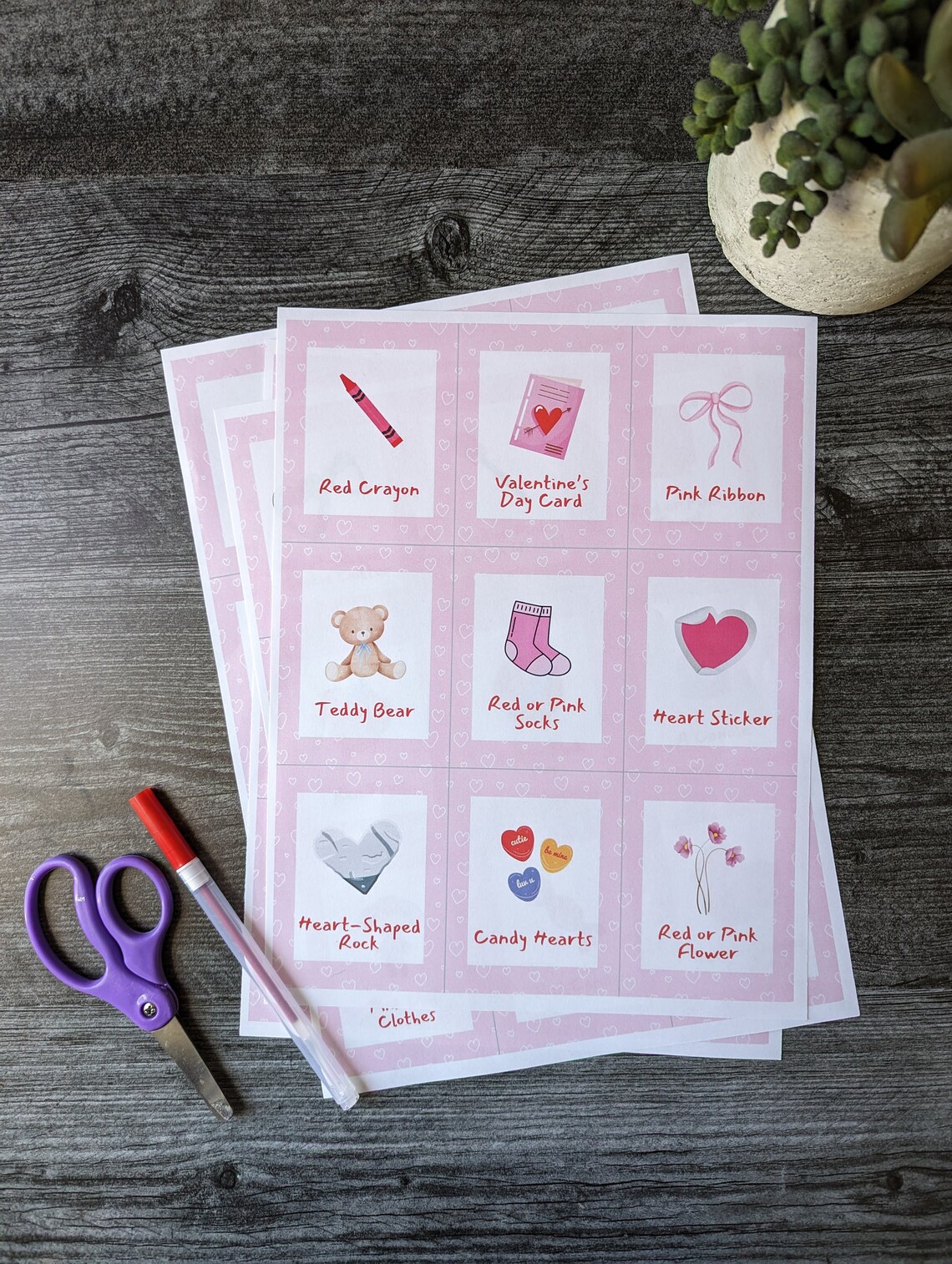Valentines Day Scavenger Hunt for Kids PRINTABLE, Valentines Game ...