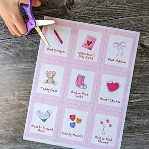 Valentines Day Scavenger Hunt for Kids PRINTABLE, Valentines Game ...