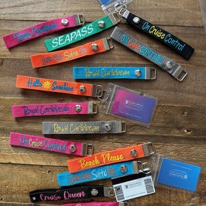 Seapass Lanyard/card Holder Embroidered - Etsy