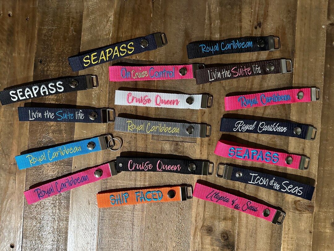 Seapass Lanyard/card Holder Embroidered - Etsy