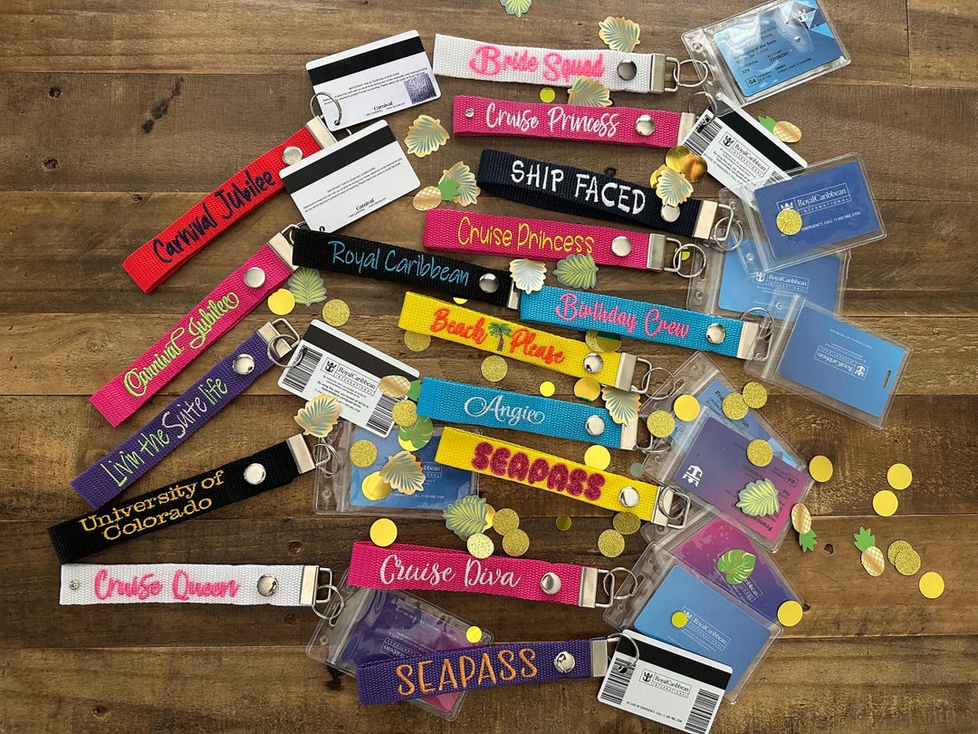 Seapass Lanyard/card Holder Embroidered - Etsy