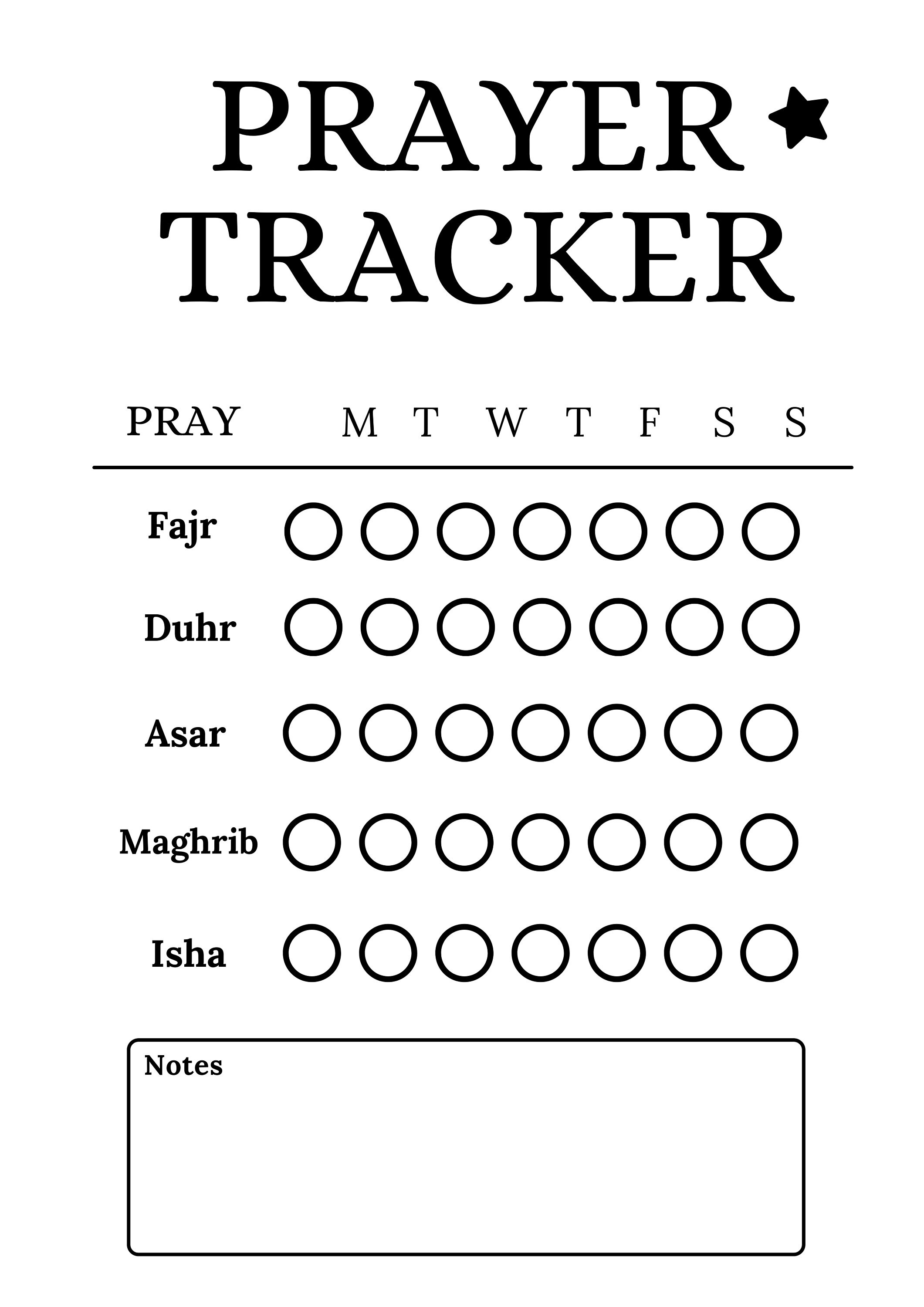 Prayer Journal Printable Template, Cute Daily Prayer Printable Planner ...