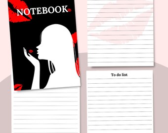 Printable Notebook, Printable Notebook Bundle, Daisy, Calendar, Planner ...