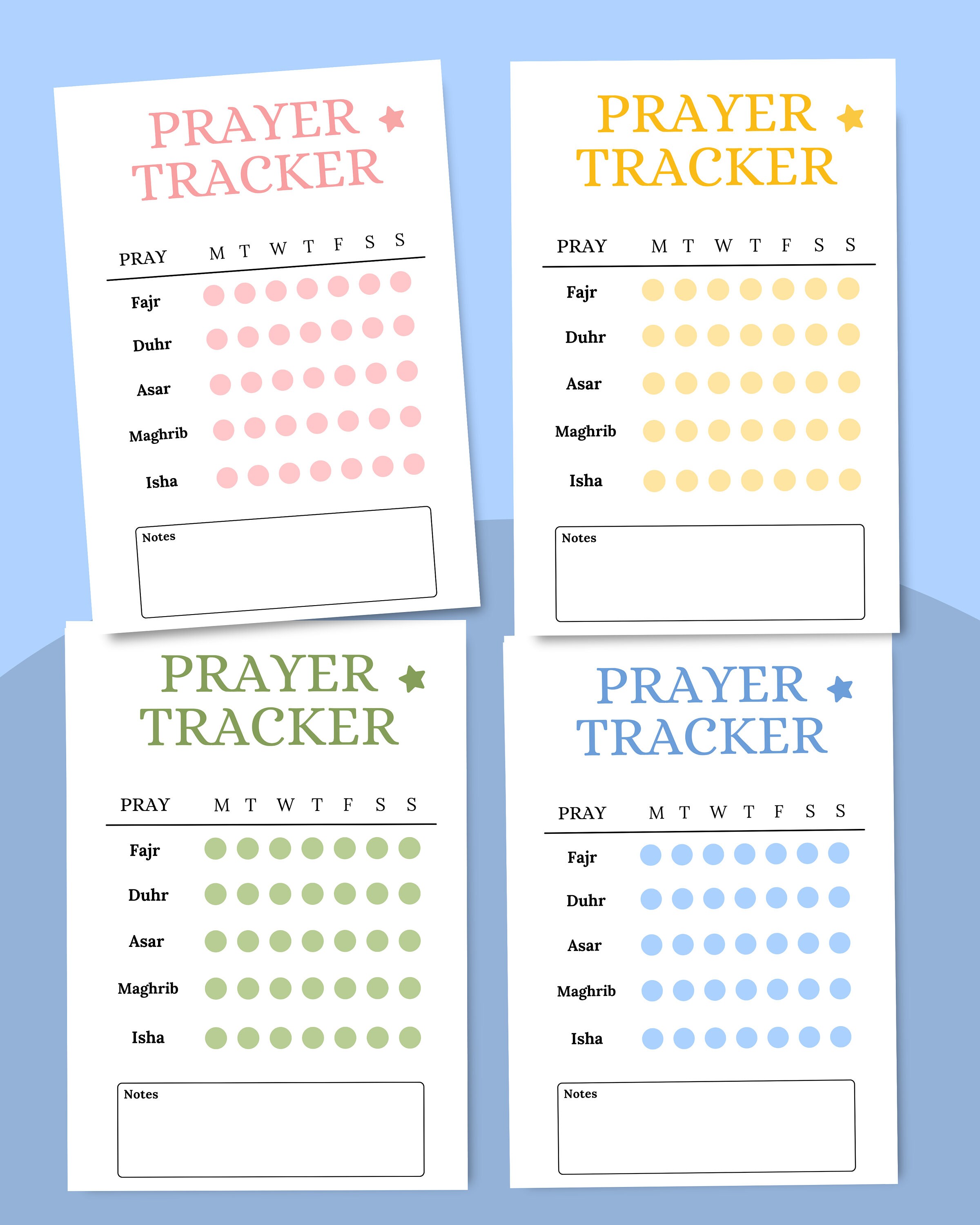 Prayer Journal Printable Template, Cute Daily Prayer Printable Planner ...