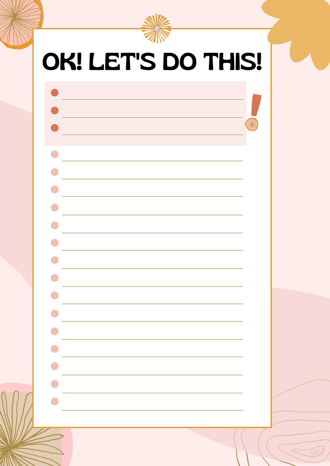 Printable to Do List | Daily, To-do Pdf Planner Checklist | A4 and Us ...