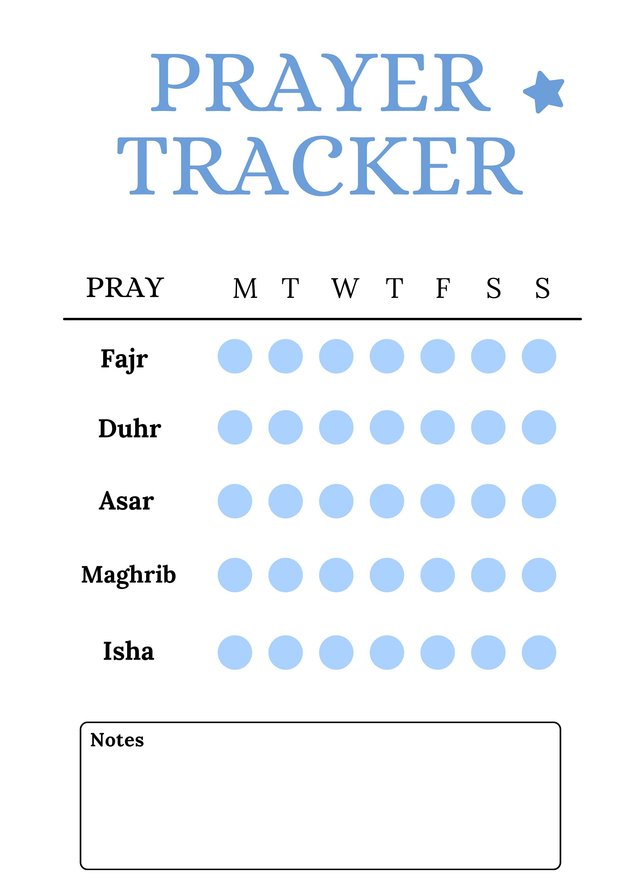 Prayer Journal Printable Template, Cute Daily Prayer Printable Planner ...