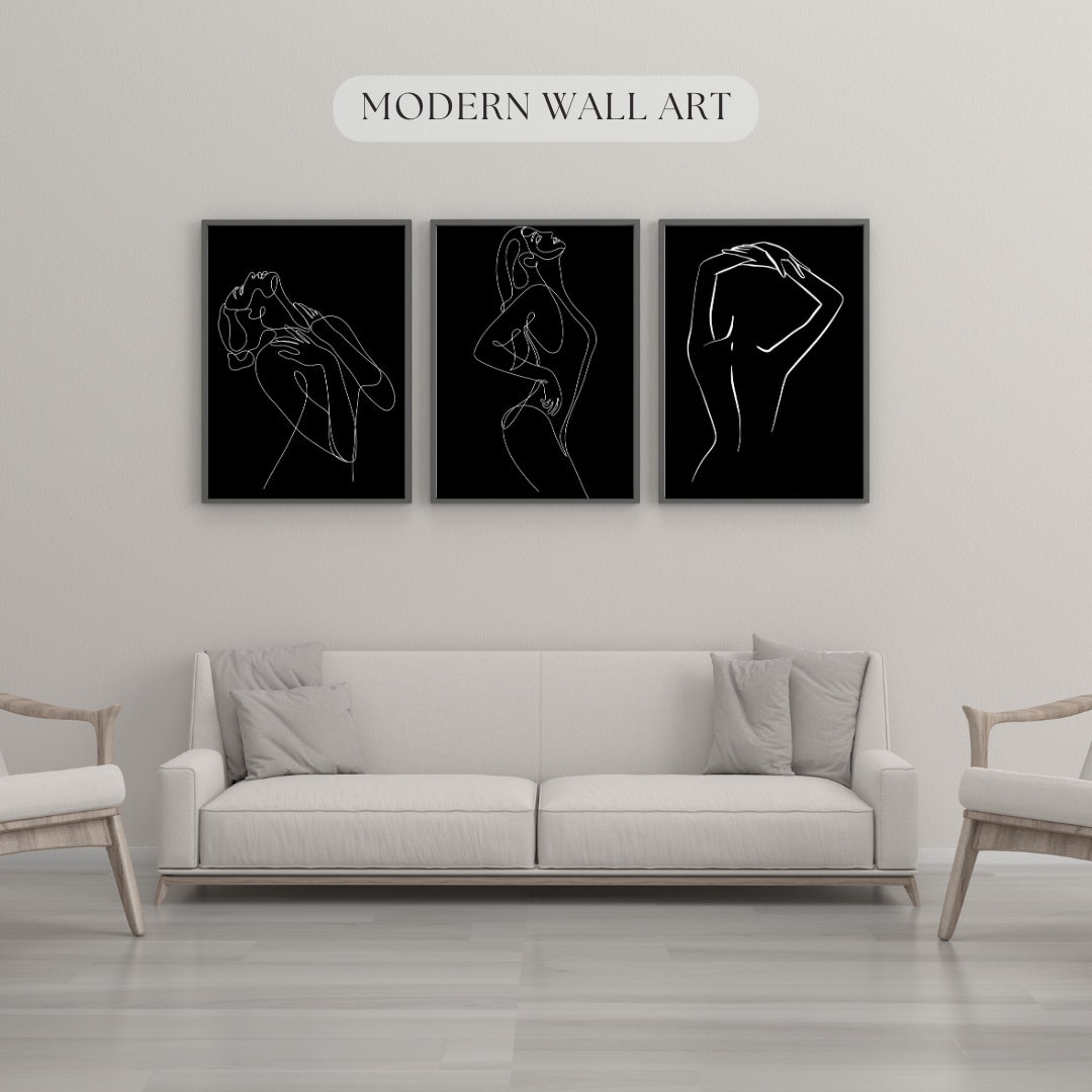 WALL ART Women Body / Digital Wall Painting/ Woman / - Etsy