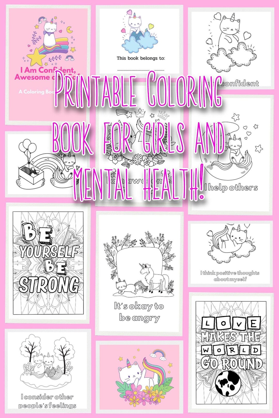 Empower Her: A Confidence-boosting Coloring Book for Girls 49 Pages - Etsy