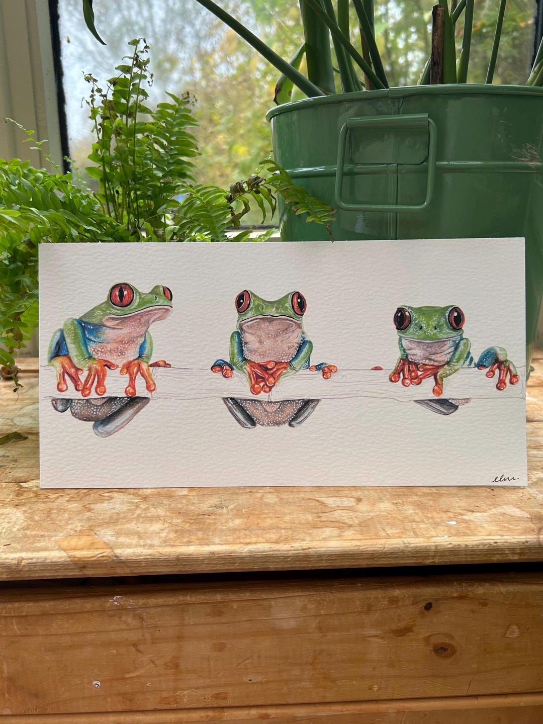 Tree Frog Trio Artwork - Etsy