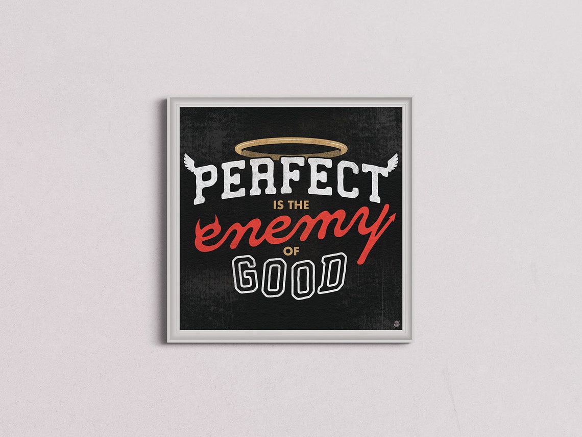 Motivational Typography Art Print – Vintage Grit, Home Office Decor - Etsy