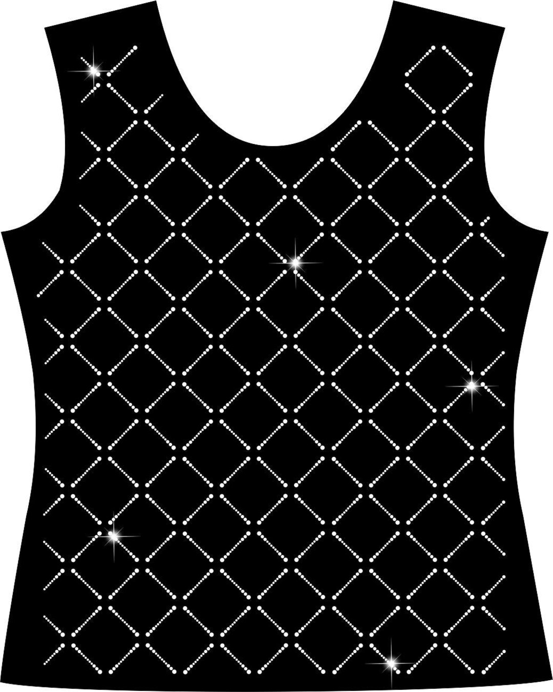 Rhinestone Scattered Pattern Template: SVG, Cricut (digital Download ...