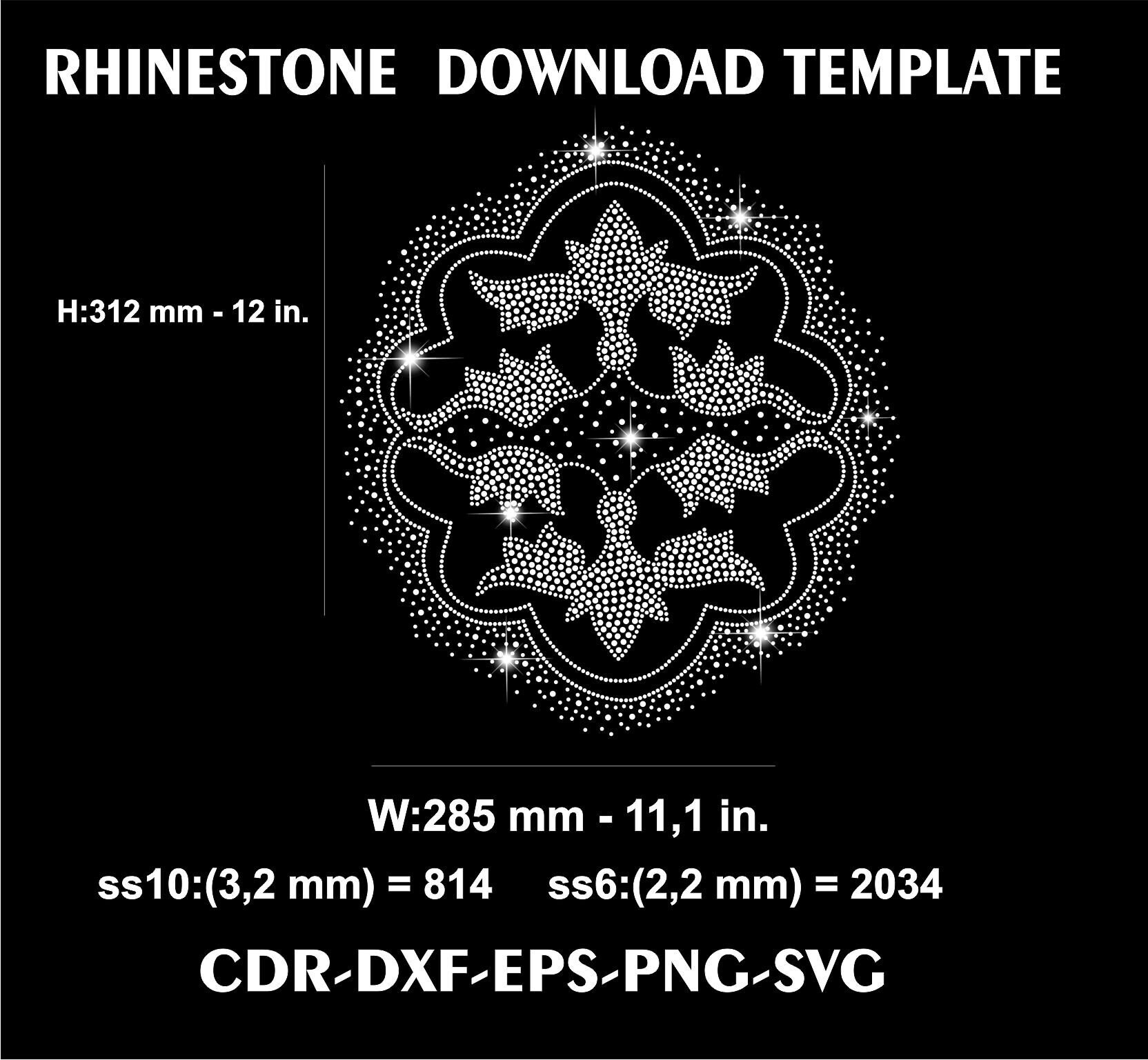 Scatter Rhinestone Template Pattern Design Ss6 Ss10 Svgpattern Scatter ...