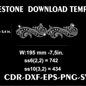 Scatter Rhinestone Template,rhinestone Template,svg Pattern, Png,cdr ...