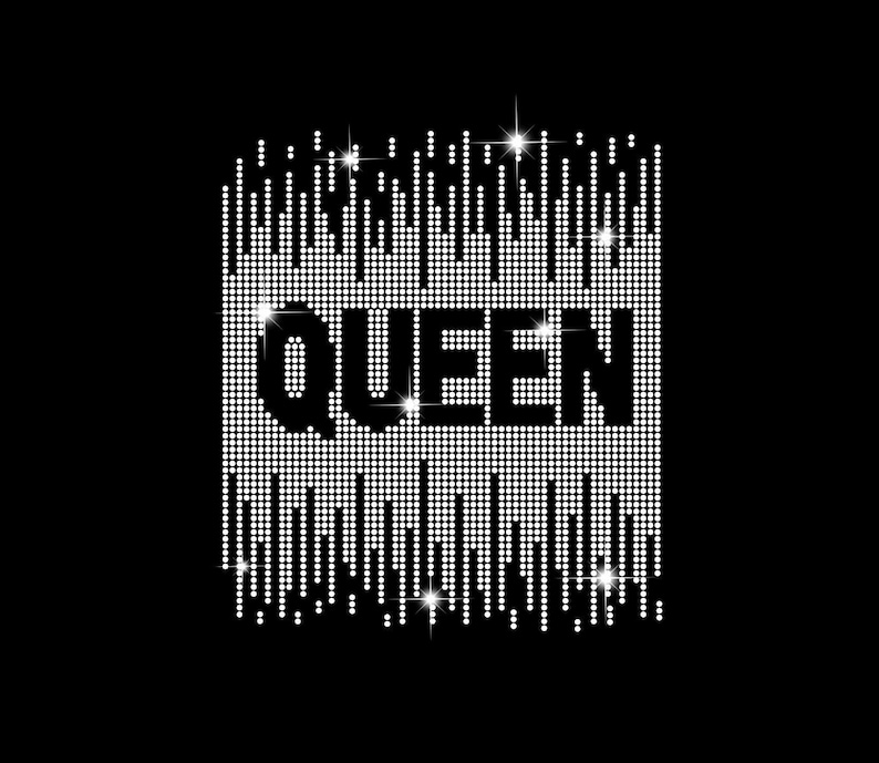 Queen Rhinestone Template, Queen Pattern, Ss10 Queen Digital Svg,png ...