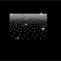 12in. Pattern Scattered, Gradient Rhinestone Template, Rhinestone ...
