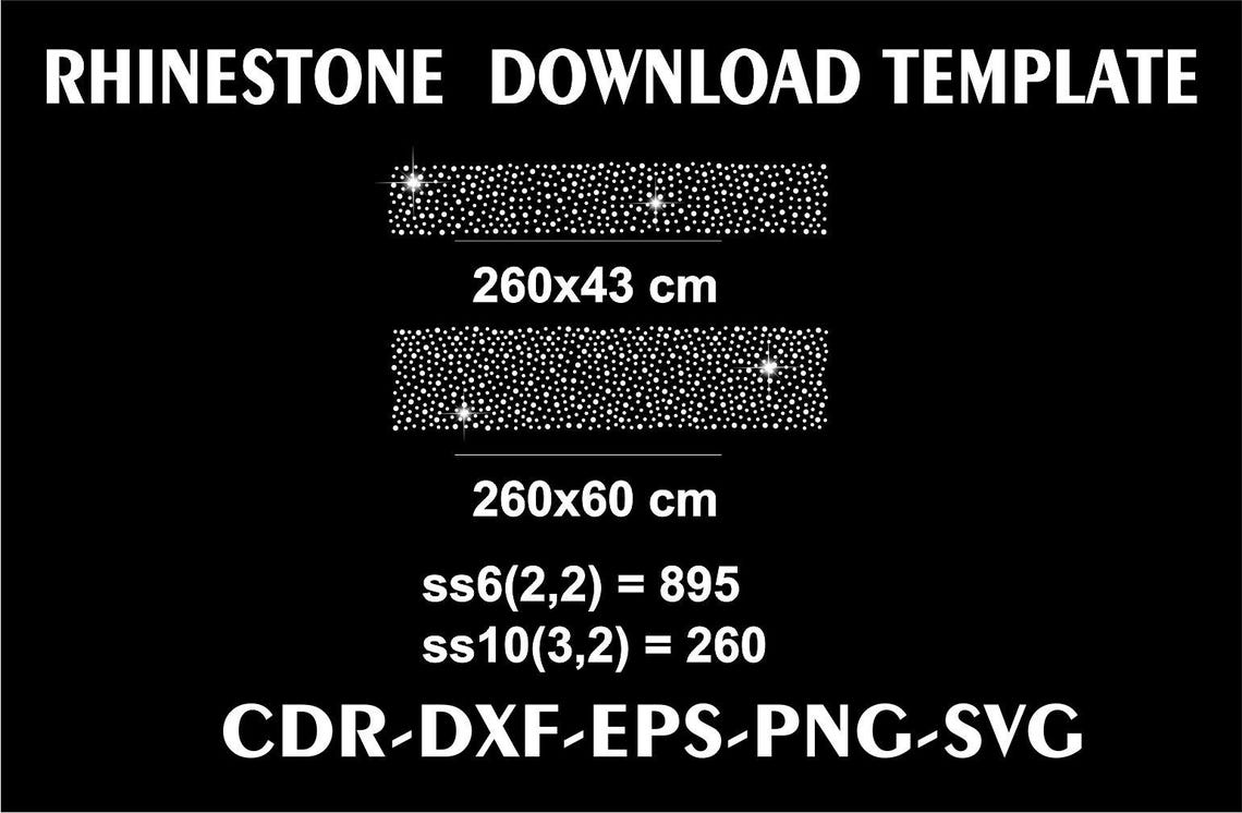 Rhinestone Scatter Pattern SVG Template: Shirt Design (digital Download ...