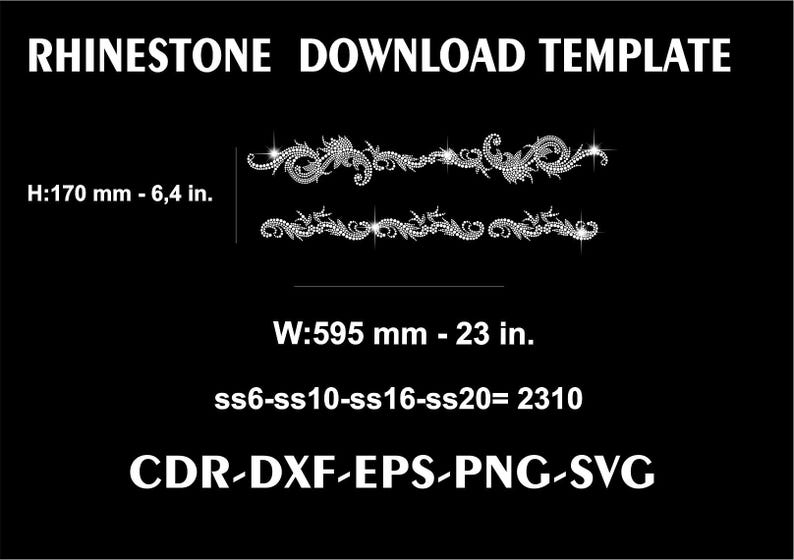 Rhinestone Scatter Pattern: SVG Template, Cricut (digital Download) - Etsy