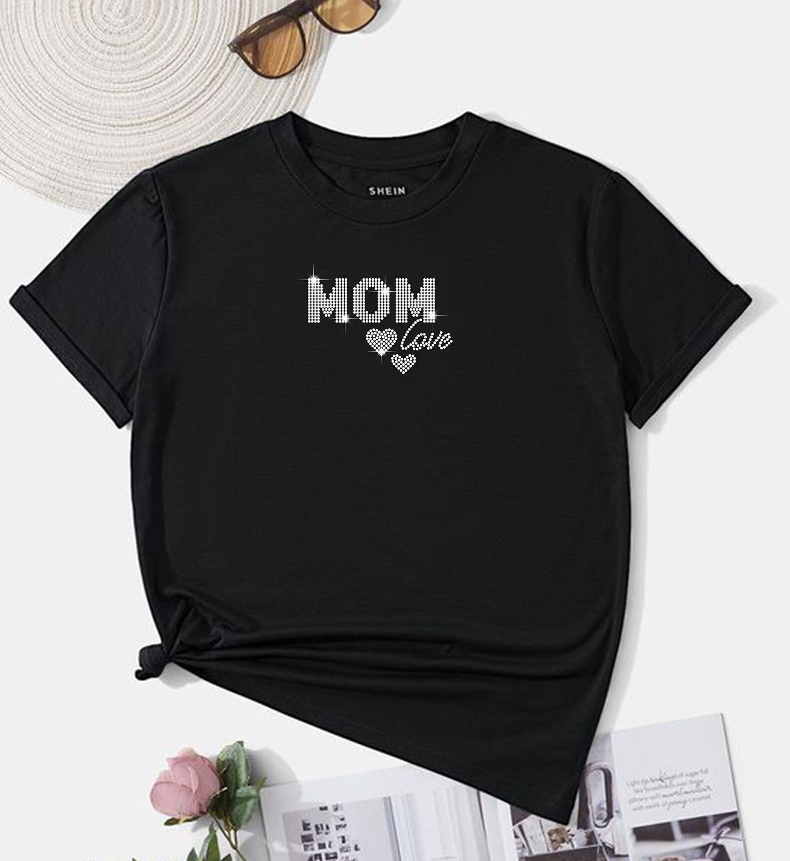 Mom Heart Rhinestone Pattern, SVG Pattern, Mom Heart Design, Mom Heart ...