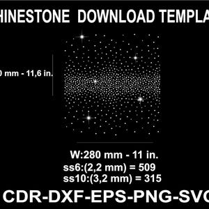 Rhinestone Scatter Pattern ,rhinestone Template SVG Pattern, Png Cdr ...