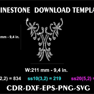 Rhinestone Scatter Pattern, Svg, Rhinestone Template Flowers, Svg ...