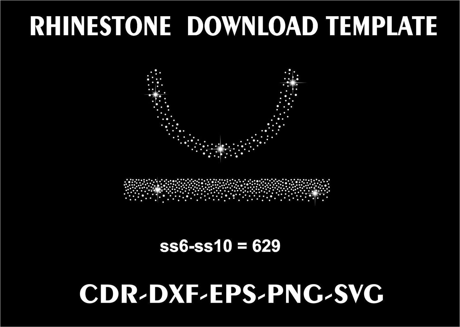 Rhinestone Scatter Pattern SVG Rhinestone Template Svg Pattern Png,cdr ...