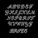 Rhinestone Font Alphabet Letters: Bride Wedding Font (digital Download ...